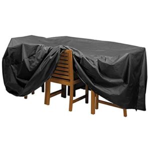 ploea waterproof garden furniture covers dust-proof garden furniture cover rattan cover outdoor furniture cover, 30 sizes, customizable (color : black, size : 60x60x60)