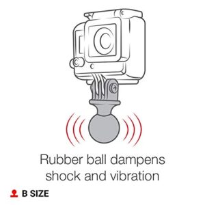 RAM Mounts RAP-B-202U-GOP1 Action Camera Universal Ball Adapter with B Size 1" Ball