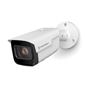 amcrest 4k optical zoom ai ip poe camera, varifocal 8mp outdoor ip poe camera bullet, face detection, human & vehicle detection, 2.7mm~13.5mm lens, ip67, 5x optical zoom, (ip8m-vb2896ew-ai)