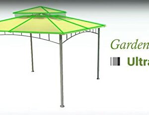 Hexagon Garden House Gazebo Replacement Canopy Top Cover - RipLock 350