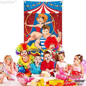 KatchOn, Carnival Photo Booth Backdrop - Large,72x36 Inch | Carnival Decorations for Event | Carnival Photo Door Banner for Carnival Theme Party Decorations | Carnival Backdrop, Mardi Gras Decorations