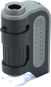 carson microbrite plus 60x-120x led lighted pocket microscope (mm-300)