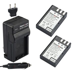 newmowa en-el9/en-el9a replacement battery (2-pack) and charger kit for nikon d40, d40x, d60, d3000, d5000