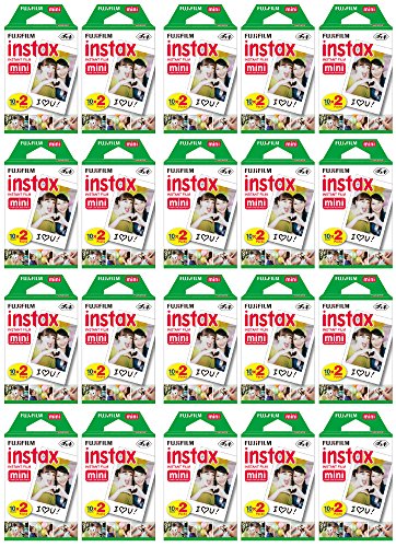 Fujifilm Instax Mini Instant Film (20 Twin Packs, 400 Total Pictures) for Instax Cameras