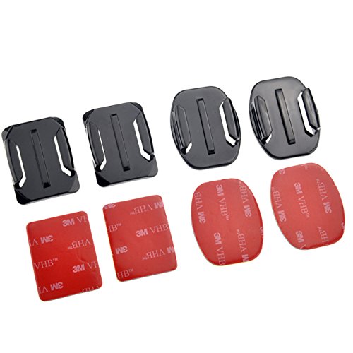 AxPower 16 PCS Helmet Adhesive Pads Sticker Flat Curved Mounts Accessories kit for GoPro Hero 8 7 6 5 4 3+ 3