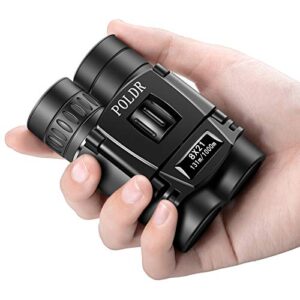 poldr 8×21 small compact lightweight binoculars for adults kids bird watching traveling sightseeing.mini pocket folding binoculars for concert theater opera