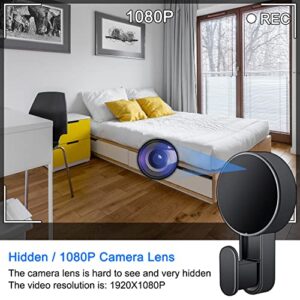 CENGFERDER-JR 64GB Hidden Camera Spy Camera HD 1080P Mini Spy Camera Clothes Hook Nanny Cam, Small Hidden Camera Security Camera with Motion Detection for Home/Office/NoAPP