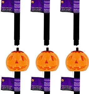 Greenbrier International Halloween Spooky Solar Lights Outdoor Waterproof Security Lights Easy Install Garden Lights for Garden Path Walkway Light (6, JackoLantern Pumpkin)