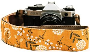 art tribute spring blossom flowers camera shoulder strap belt for all dslr camera – vibrant design universal dslr strap, multi color neck belt best gift for men & women photographers