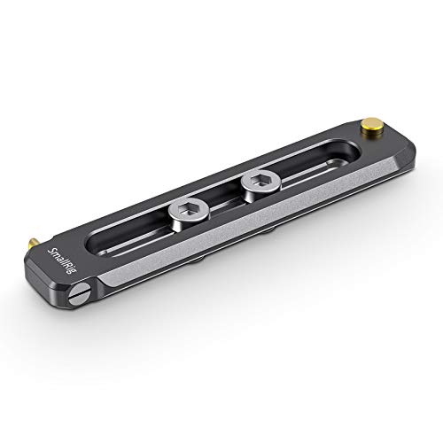 SMALLRIG Universal Low-Profile Quick Release NATO Rail Safety Rail 90mm/3.5inches Long with 1/4'' Screws for NATO Handle Camera Cage EVF Mount – BUN2484