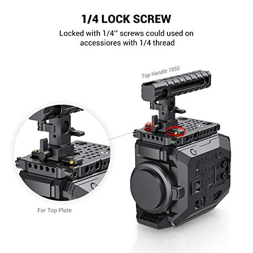 SMALLRIG Universal Low-Profile Quick Release NATO Rail Safety Rail 90mm/3.5inches Long with 1/4'' Screws for NATO Handle Camera Cage EVF Mount – BUN2484