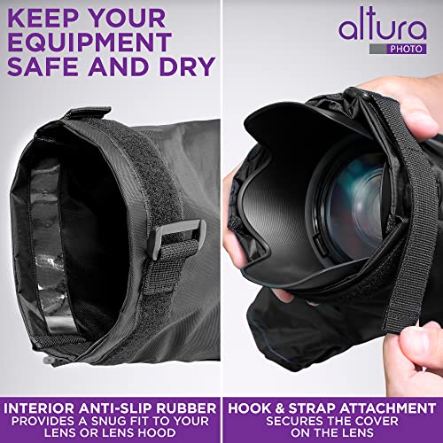 Altura Photo Professional Camera Rain Cover for Canon Nikon Sony DSLR & Mirrorless Cameras - Altura Photo Camera Accessories for Photography Rain Gear