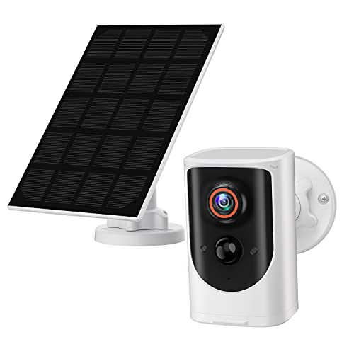 EKEN Security Camera Wireless Outdoor, Solar Security Camera for Home Security, 1080P HD, Smart Motion Detection, 2-Way Talk, Night Vision, Cloud Storage, IP65 Weather Resistance