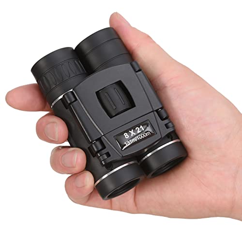 Anourney 8x21 Mini Compact Pocket Binoculars, Lightweight Foldable Binoculars,Easy Focus Small Binoculars for Adults Kids Bird Watching,Opera Concert, Travel, Hiking, Outdoor Scenery, Football Game