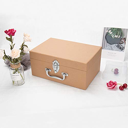 novelinks Photo Case 4" x 6" Photo Storage Box with Handle - 10 Inner Picture Storage Container Photo Organizer Case Picture Box Storage Photo Craft Keeper