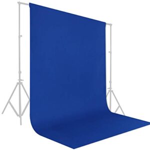 GFCC 6FT x 10FT Royal Blue Backdrop Background Blue Photo Background Photography Backdrop for Photoshoot Screen for Video Recording Picture