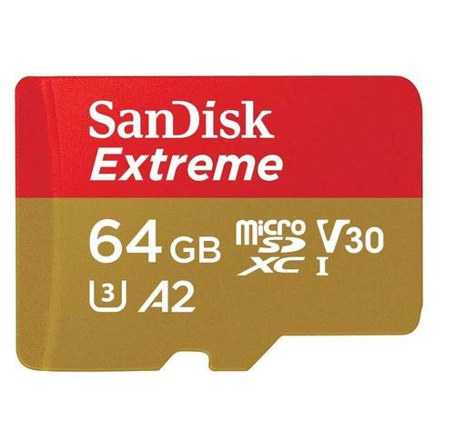 SanDisk Extreme 64GB (5 Pack) MicroSD Memory Card for DJI Mavic Mini 2, Mavic Mini, Mavic Air 2 Drone - C10 A2 V30 SDXC (SDSQXA2-064G-GN6MN) Bundle with (1) Everything But Stromboli Micro Card Reader