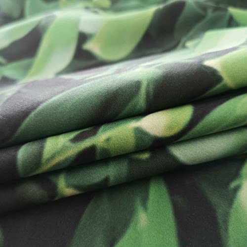 Msocio 10x8ft Durable Polyester Fabric Spring Greenery Leaves Grass Nature Photography Backdrop for Birthday Wedding Safari Dinosaur Baby Shower Party Decorations Background Portrait Photo Booth