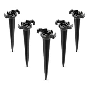 holiday lighting outlet christmas light stakes | universal 5-inch outdoor light stakes for c9 or c7 light sockets | improved break-resistant design | for use on lawn or pathway | pack of 25