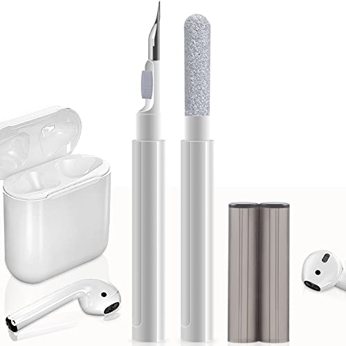 Cleaning Pen for Airpods, [3-in-1] ELECGO Multi-Function Cleaner Kit Cleaning Pen with Soft Brush Flocking Sponge, Cleaning Tools for Bluetooth Earphones Case, Phone, Laptop, Lego