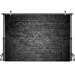 aiikes 7x5ft black brick backdrop brick wall backdrop for photography baby shower birthday party decoration backdrop photo studio props11-894