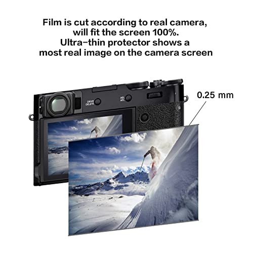 (3 Packs) Rieibi Screen Protector for Fujifilm Instax Mini EVO X-Pro1 Digital Camera, 0.25mm 9H Hardness Tempered Glass Film for Fuji XPRO1 X-Pro 1 Anti-Fingerprint Anti-Scratch Ultra-Clear