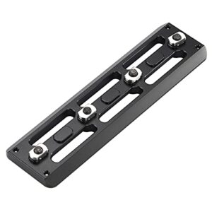 mlok arca rail tripod mount adapter, for rifle tripod ballhead quick release plate,compatiable rrs dovetail, 4 m-lok slot interface