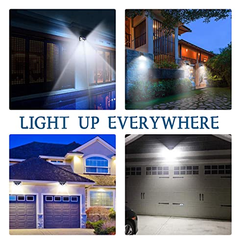 Solar Lights Outdoor 3 Modes/100LED Solar Security Lights Solar Motion Sensor Lights Wireless IP 65 Waterproof Outdoor Lights for Front Door, Yard, Garage, Deck (4 Pack)