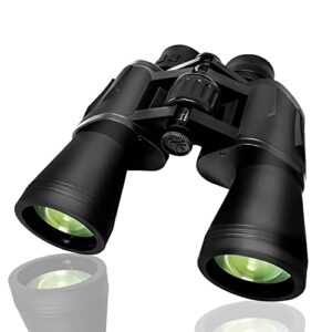 goando 20×50 binoculars for adults and kids high power compact binoculars large waterproof binoculars with low light night vision for hunting bird watching travel sightseeing outdoor sports, black