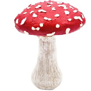 howfield mushroom decor outdoor garden statue – resin miniature figurines fairy garden accessories decor lawn ornaments