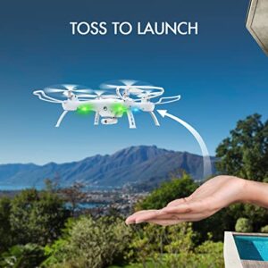 Drones with Camera for Adults/Kids/Beginners - 1080P 120° Wide-Angle Drone with Camera, Drones for Kids with Remote/APP/Voice, Drone for Beginners with 1 Key Fly/Land, Drones for Adults with 360°Flip 2 Batteries Long Flight, Boys/Girls Gift Ideas