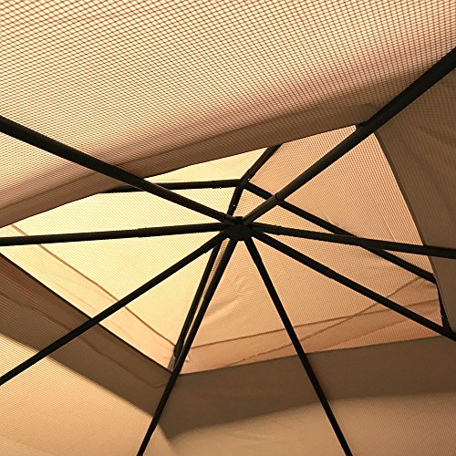 Garden Winds Replacement Canopy Top Cover for The Summer Breeze Gazebo D-GZ136PST-N - RipLock 350