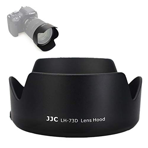 JJC Reversible Lens Hood Shade Protector EW-73D Replacement for Canon EF-S 18-135mm F3.5-5.6 is USM (Fits 18-135mm USM Only) & for Canon RF 24-105mm F4-7.1 is STM Lens