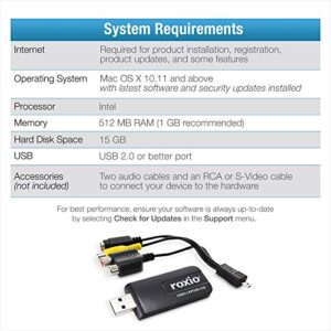 Roxio Easy VHS to DVD for Mac | VHS, Hi8, V8 Video to DVD or Digital Converter [Mac Disc]