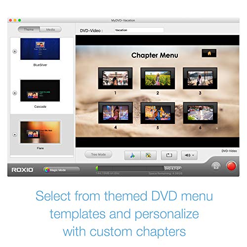 Roxio Easy VHS to DVD for Mac | VHS, Hi8, V8 Video to DVD or Digital Converter [Mac Disc]