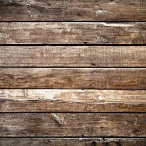 LYWYGG 7x5ft Photography Backdrop Brown Wood Backdrops Photography Wood Floor Wall Background Photographyers CP-172