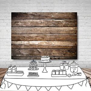 LYWYGG 7x5ft Photography Backdrop Brown Wood Backdrops Photography Wood Floor Wall Background Photographyers CP-172