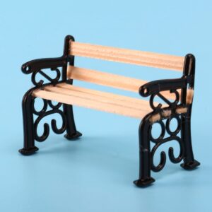 xiaoxin 1/24 miniature patio furniture park bench