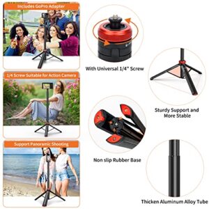 UURIG 52" Extendable Camera Tripod for Insta360 X3 X2 Selfie Stick Tripod with 1/4" Screw Mini Portable Camera Stand Tripod for GoPro Max Hero 11 10 9 8 7 6 5/DJI Osmo/AKASO/SJCAM/Action Camera