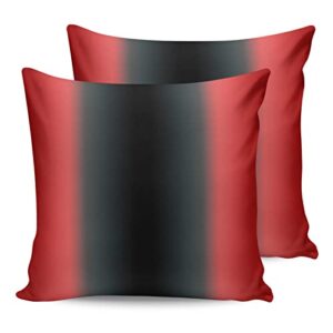 Litter Star Outdoor Throw Pillow Covers Waterproof Pillow Cases 16x16 Red to Black Gradient Ombre Decorative Pillow Covers Cushion Cases for Couch Sofa Patio Garden 2 Pack Merry Christmas Theme