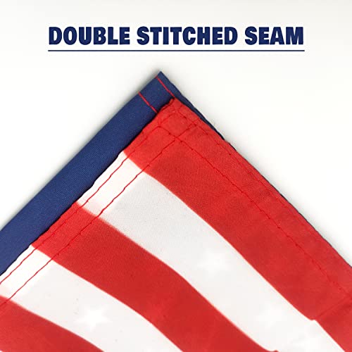 2 pack American Garden Yard Flag USA Garden Flag 12 x 18 - Double Sided Printing Double Stitched and 3 Layers of Silk Fabric American flag for yard courtyard