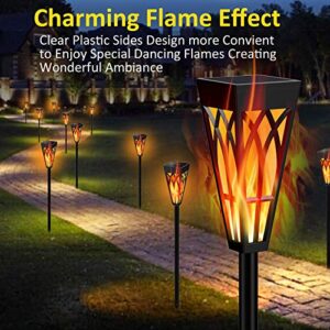 Solar Torch Lights Outdoor Eycfo Torches Flickering Dancing Flames Garden Landscape Lanterns Patio Pool Pathway Light(Pack 2)