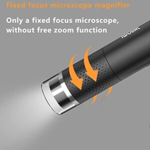 Wireless Digital Microscope,USB Pocket Handheld Microscopes,50x-1000x Zoom Fixed Focus HD Magnifier with LEDs, Inspection Camera Compatible with iPhone, Android Phone, MacBook, Windows PC