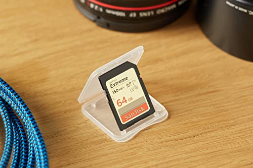 SanDisk 64GB Extreme SDXC UHS-I Memory Card - 150MB/s, C10, U3, V30, 4K UHD, SD Card - SDSDXV6-064G-GNCIN