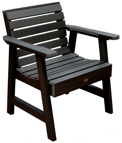 Highwood AD-CHGW1-BKE Weatherly Garden Chair, Black