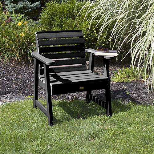 Highwood AD-CHGW1-BKE Weatherly Garden Chair, Black