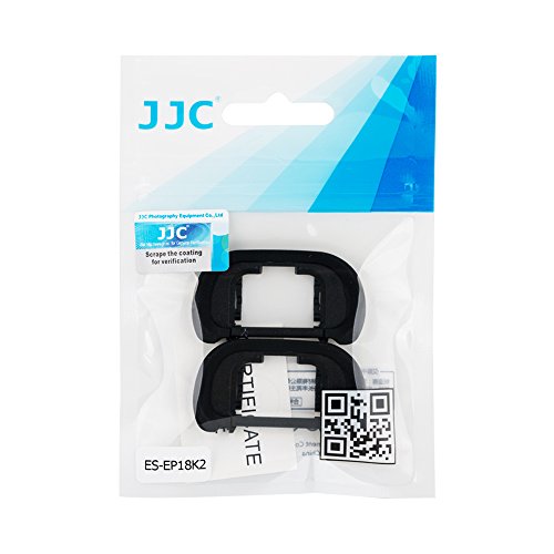 JJC Camera Eyecup Eyepiece Viewfinder for Sony A7 III A7 II A7 A7R IV A7R III A7S II A7S A99 II A9 A58 Camera, Soft Silicone Eye Cup Replacement of Sony FDA-EP18 (2 Pack)