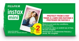 fujifilm instax mini instant film twin pack (white)