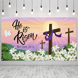 easter jesus backdrop easter jesus he is risen background banner easter resurrection background for easter day celebration party decor banner photo easter background photo props for home outdoor