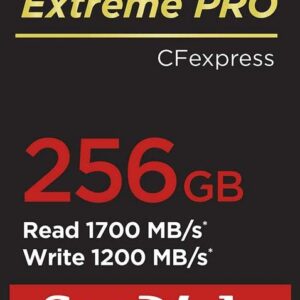 SanDisk 256GB Extreme PRO CFexpress Card Type B - SDCFE-256G-GN4NN